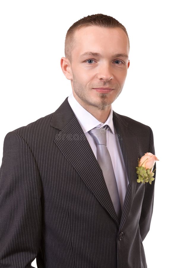 Portrait of a groom stock photo. Image of attractive - 61035604