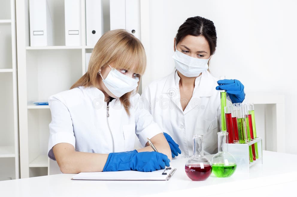 Portrait of group chemists stock image. Image of closeup - 24246999