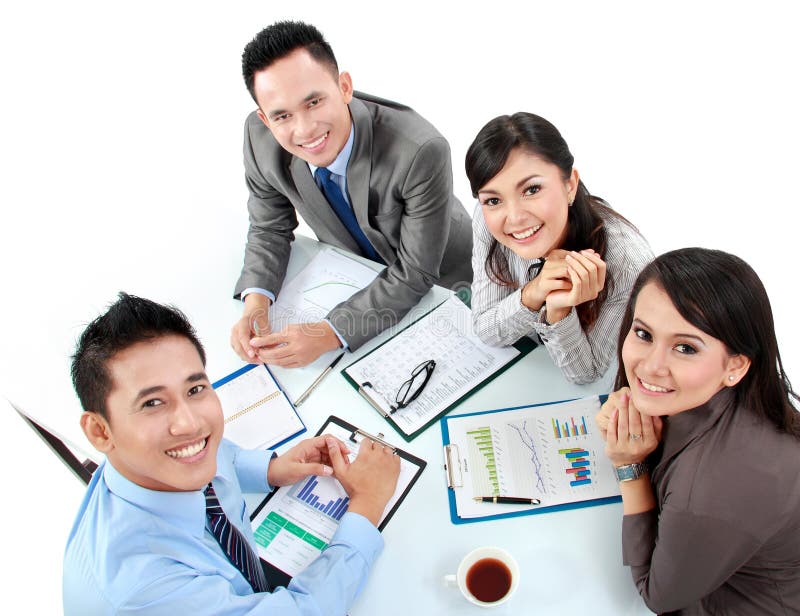 Portrait of Group Executives Stock Image - Image of female, colleague ...
