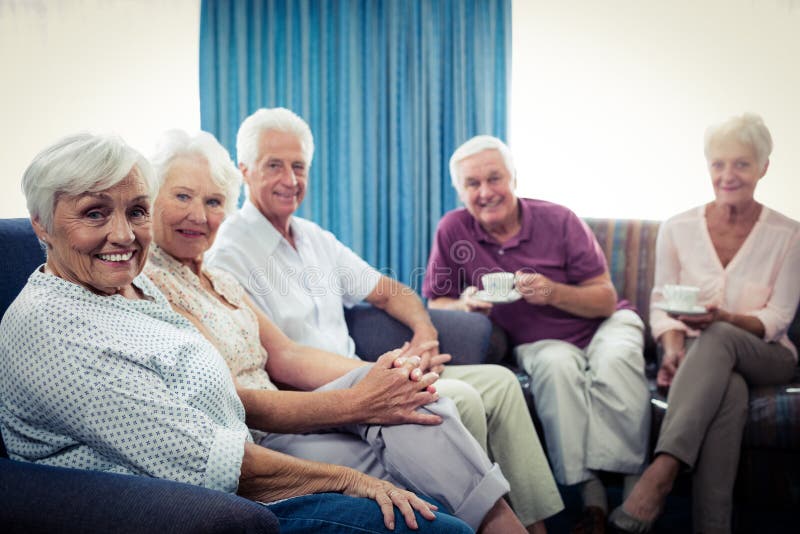 Portrait of a Group of Seniors Stock Image - Image of lifestyle ...