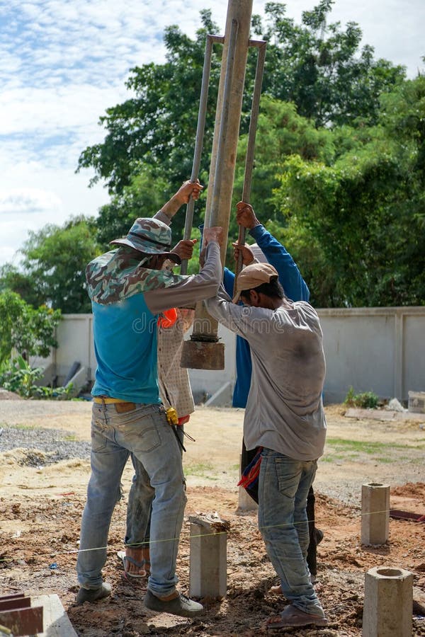 Portrait on-site work editorial image. Image of equipment - 42150965