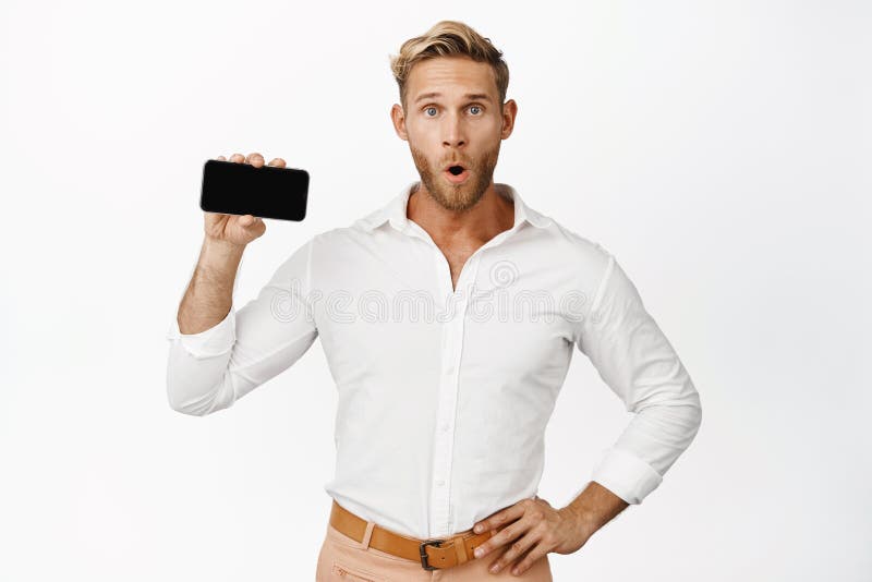 727 Surprised Guy Looking Phone Screen Stock Photos - Free & Royalty ...