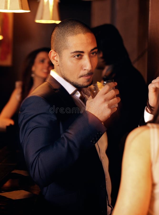 Party Guy Holding a Glass of Whiskey Stock Photo - Image of celebrate ...