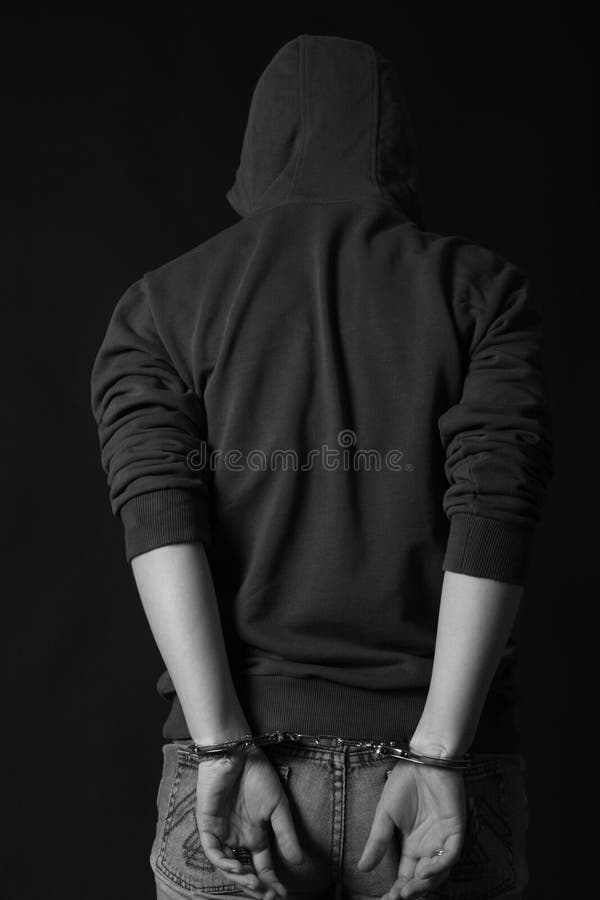 Portrait of a handcuffed stock photo. Image of control - 143270810