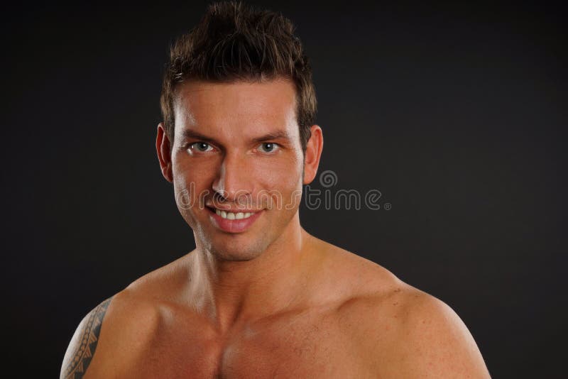 Portrait of handome man stock photo. Image of athlete - 39540378