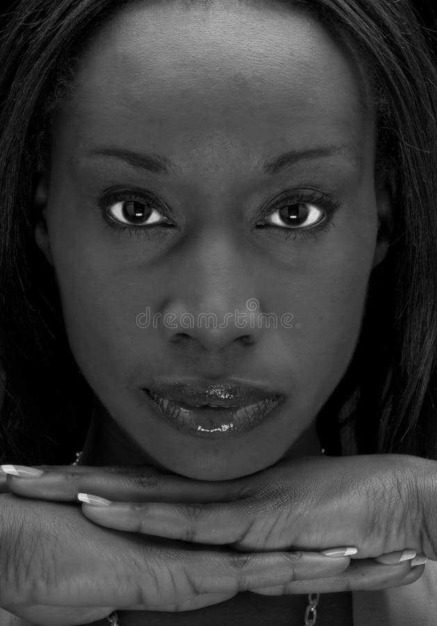 Portrait and Hands stock image. Image of lady, lips, beautiful - 8564533