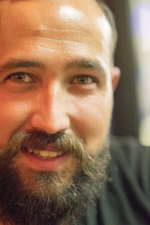 Bearded Middle Eastern guy stock image. Image of close - 117710285