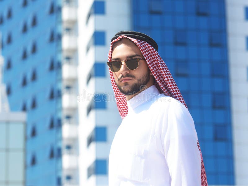 Portrait of a Handsome Arabian Man Stock Image - Image of ethnicity ...
