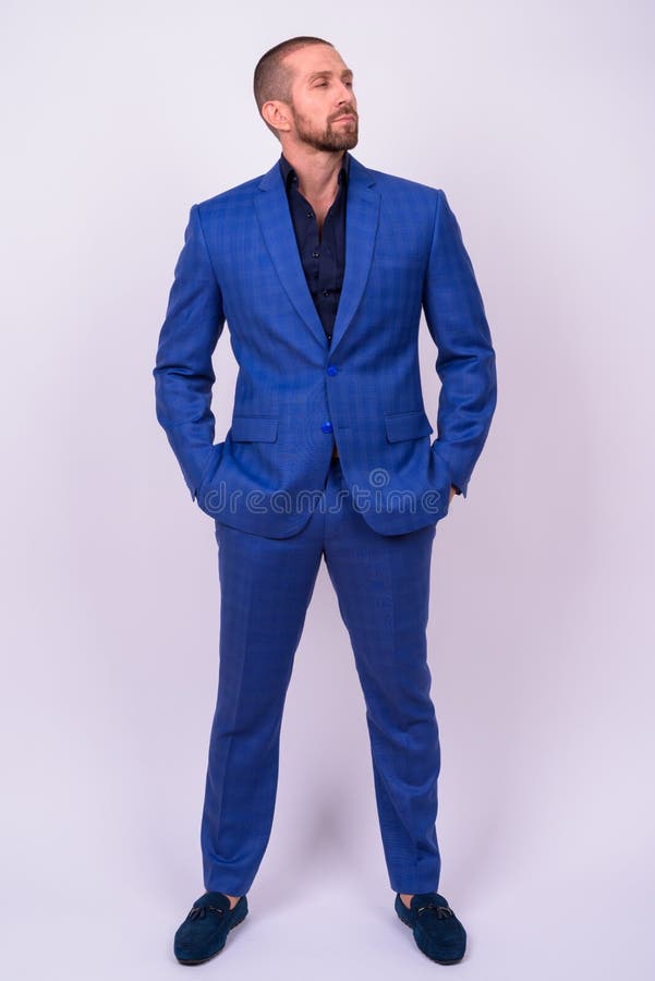 Portrait of Handsome Bald Bearded Businessman in Suit Stock Photo ... Portrait of Handsome Bald Bearded Businessman in Suit Stock Photo ...