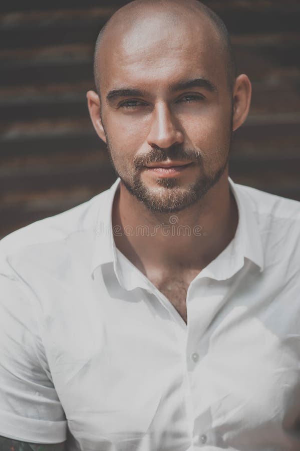 A Portrait of Handsome Balt Man in the White Shirt Stock Image - Image ...