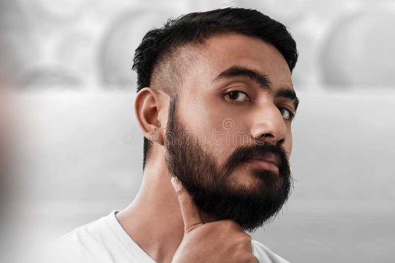 Portrait of Handsome Bearded Man Stock Photo - Image of face, clean ...
