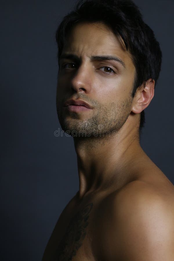 Portrait of an Handsome Brown Guy Stock Image - Image of closeup ...