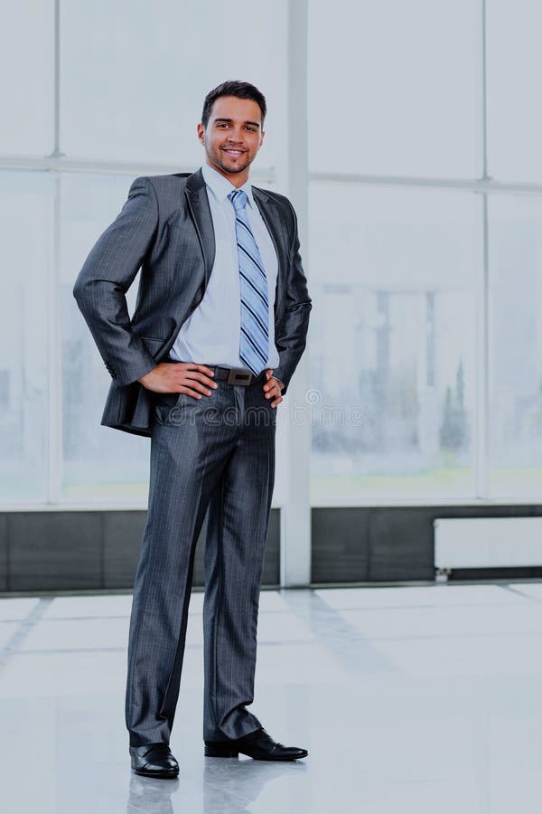 Portrait of a Handsome Business Man. Stock Photo - Image of office ...