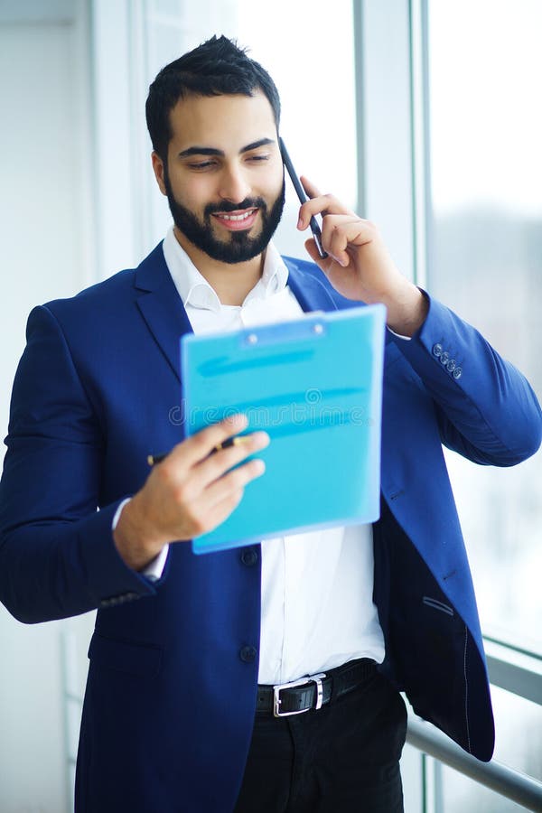 Portrait of a Handsome CEO Smiling Stock Photo - Image of happy, people ...