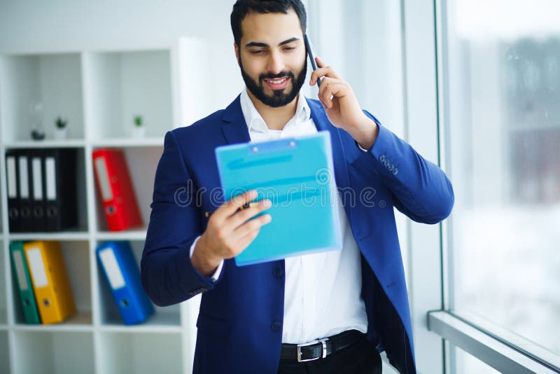 Portrait of a Handsome CEO Smiling Stock Image - Image of formal ...
