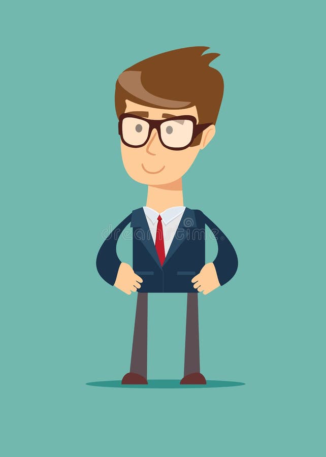 Handsome Manager in Formal Suit Holding a Blank Sheet and Pointing To ...