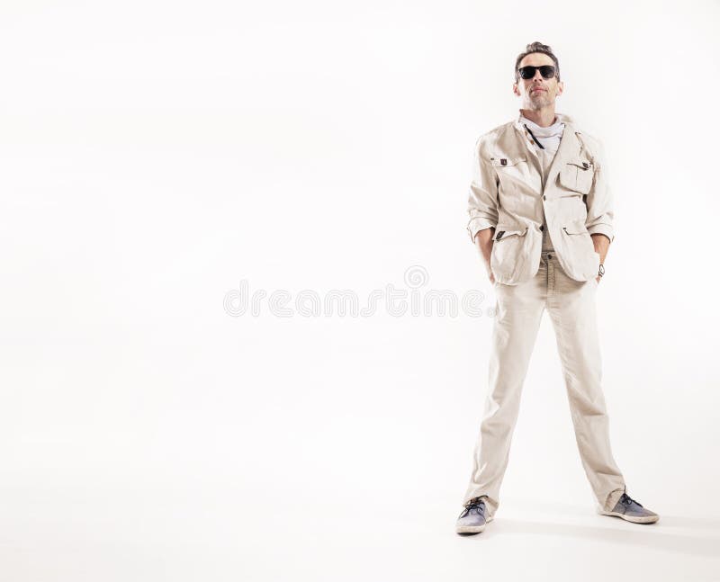 Portrait of a Handsome, Dakr -haired Man - Isolated Stock Photo - Image ...