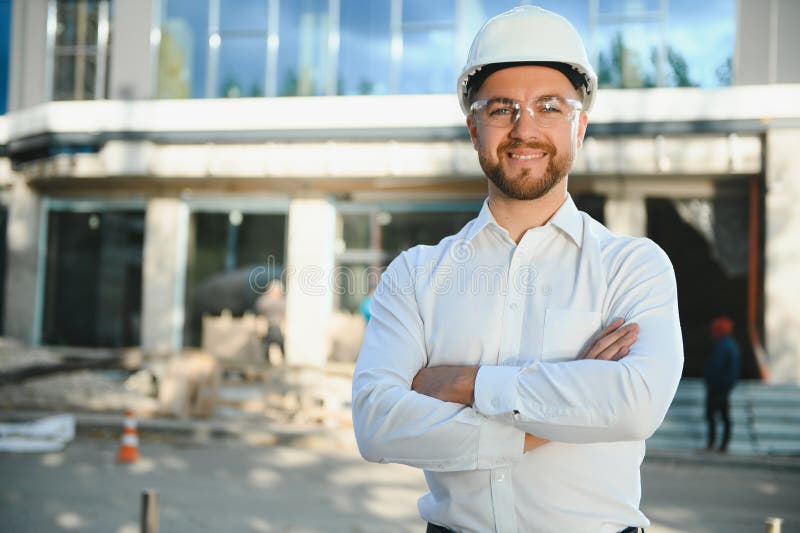 Portrait of an Handsome Engineer Stock Photo - Image of adult, business ...