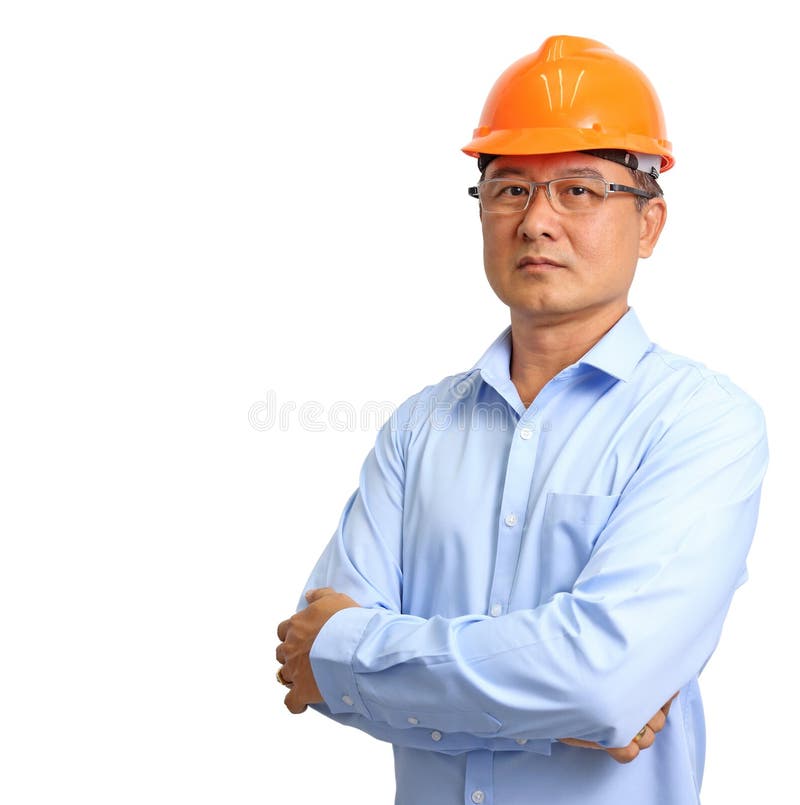 Portrait of an Handsome Engineer Stock Image - Image of heavy, manager ...