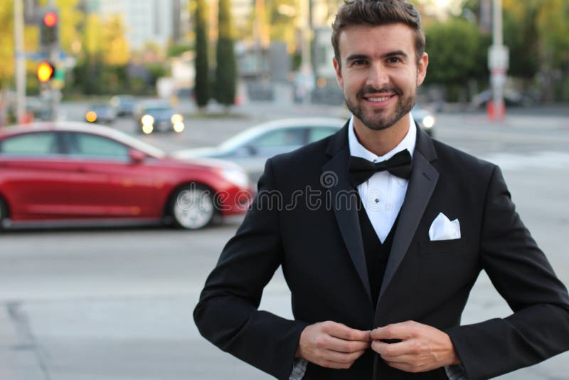 Portrait of a Handsome Gentleman with a Perfect Smile Stock Image ...