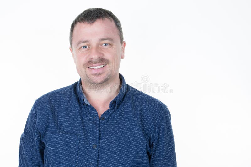 Portrait of a Handsome Guy with a Smile on His Face Stock Image - Image ...