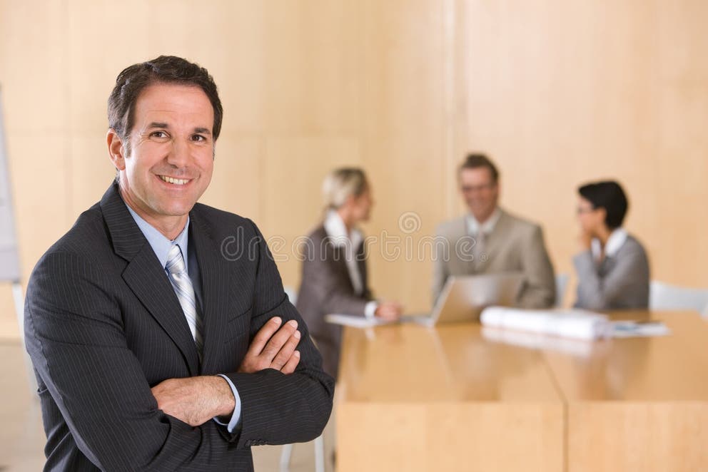 Portrait of Handsome Male Executive Stock Photo - Image of contemporary ...