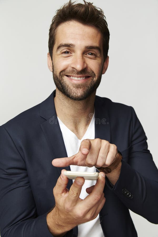 Portrait of handsome man stock image. Image of adult - 90020499