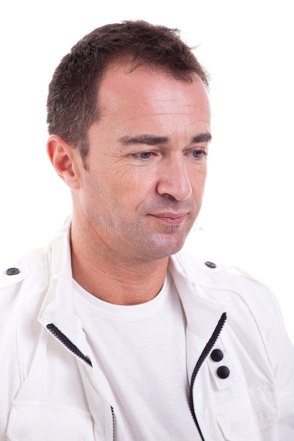 Portrait of a Handsome Middle-age Man Stock Image - Image of friendly ...