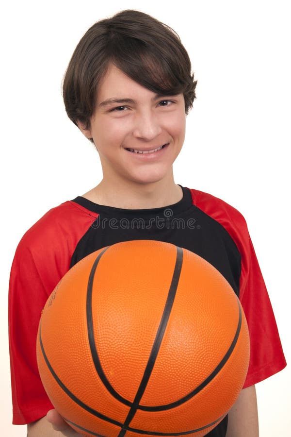 Handsome Smiling Basketball Player Stock Image - Image of handsome ...