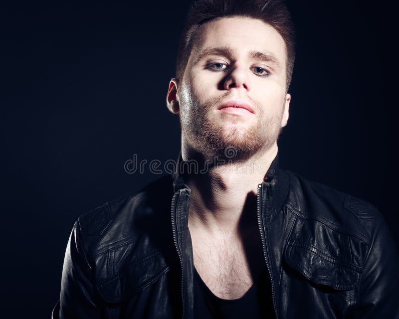 Portrait of Handsome Stylish Man Stock Photo - Image of male, handsome ...