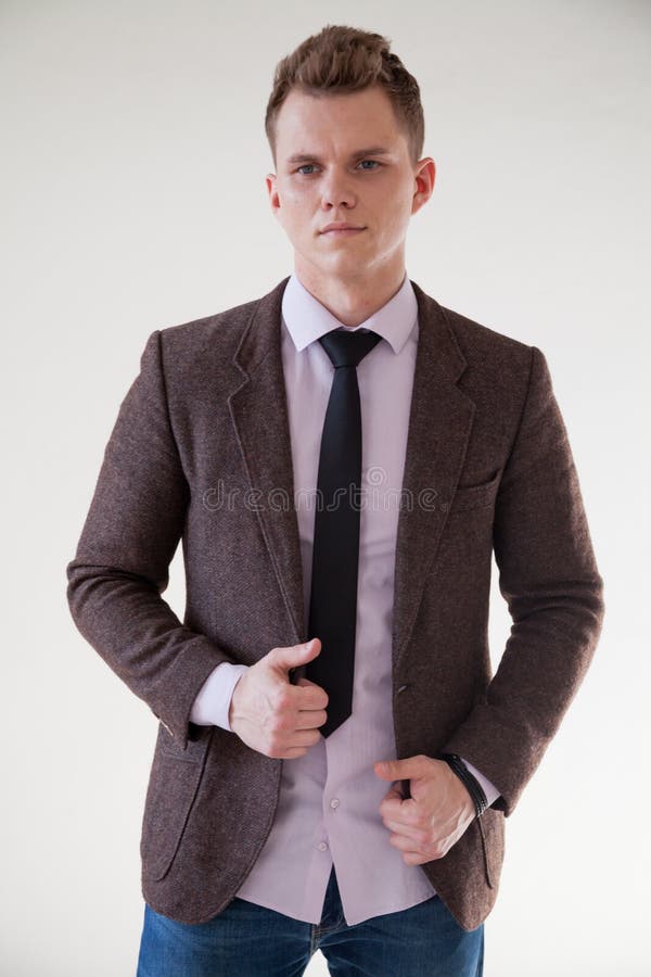 Portrait of a Handsome Young Business Men Business Stock Photo - Image ...