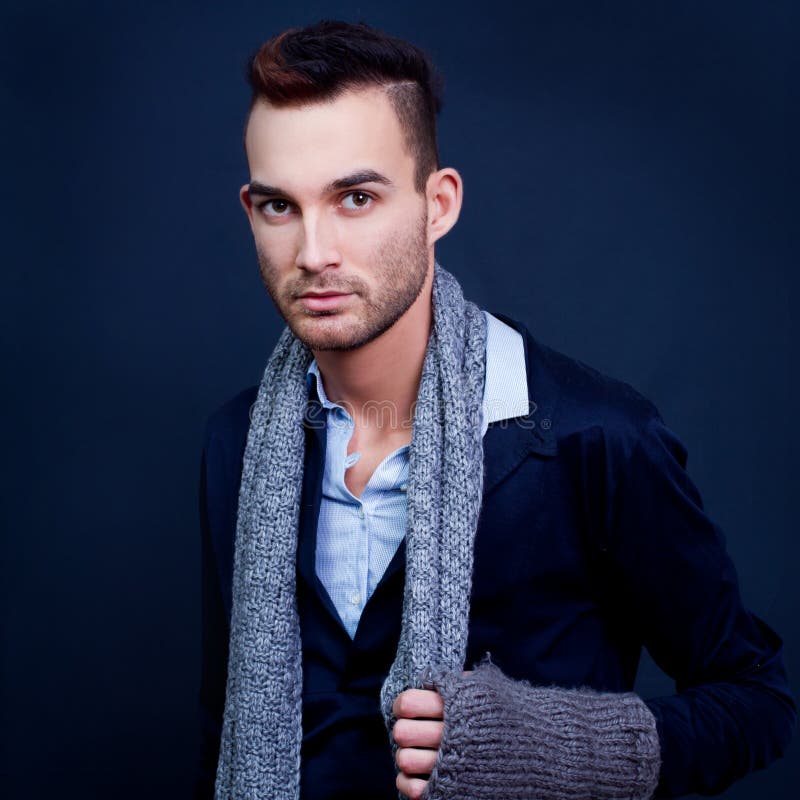 Portrait of Handsome Young Man Stock Photo - Image of muscles, handsome ...