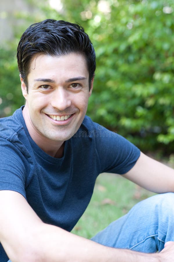 Portrait of a Handsome Young Man Stock Photo - Image of smile, groomed ...