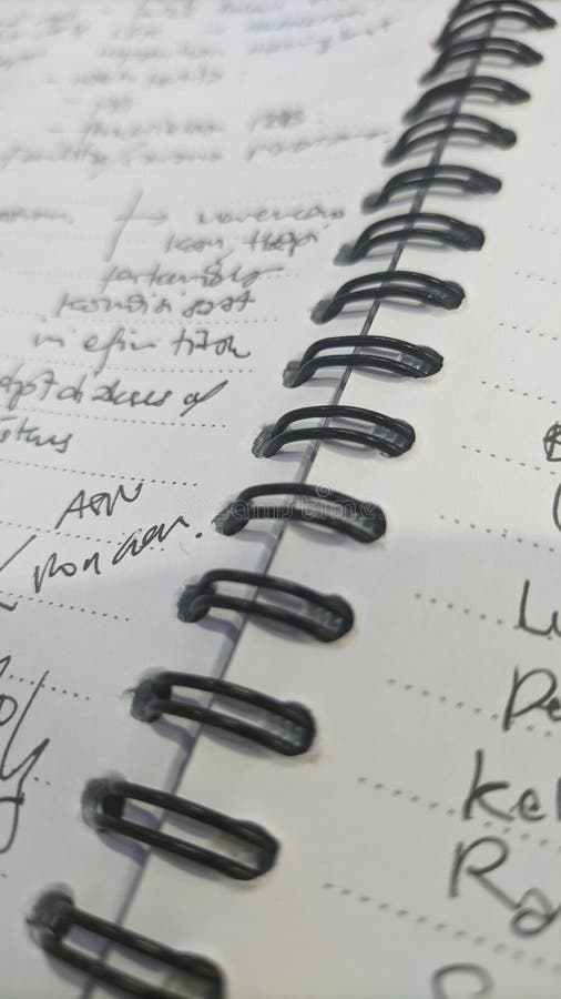 Portrait handwriting notes stock photo. Image of line - 261940654