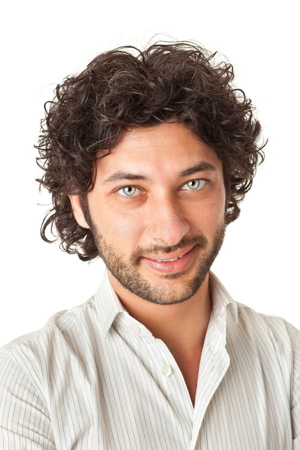 Portrait of an hansome man stock image. Image of beard - 33138659