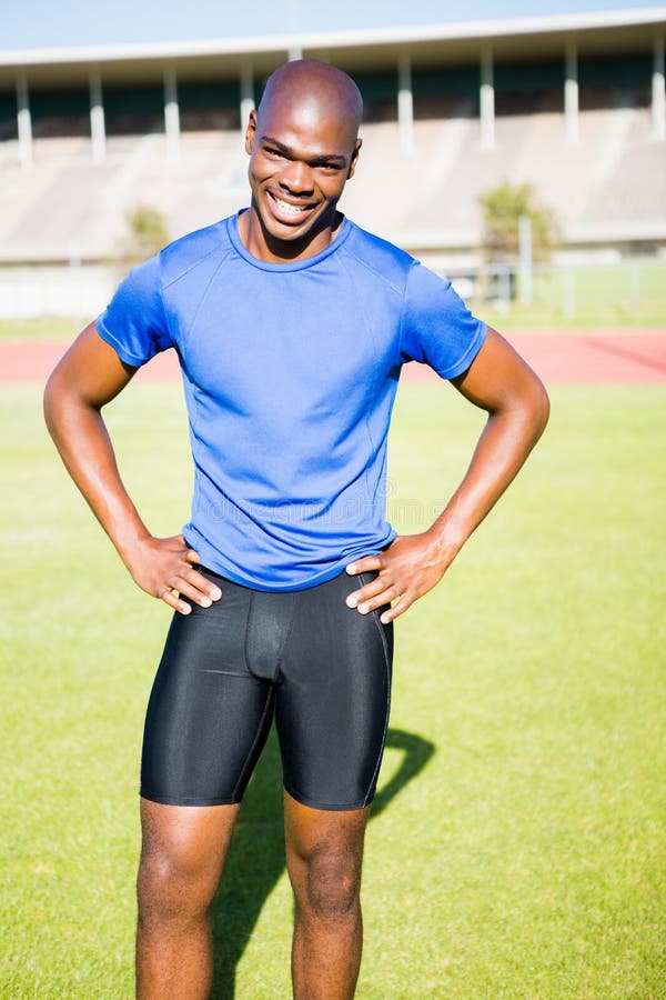 Portrait of a Happy Athlete Stock Photo - Image of athletic, looking ...