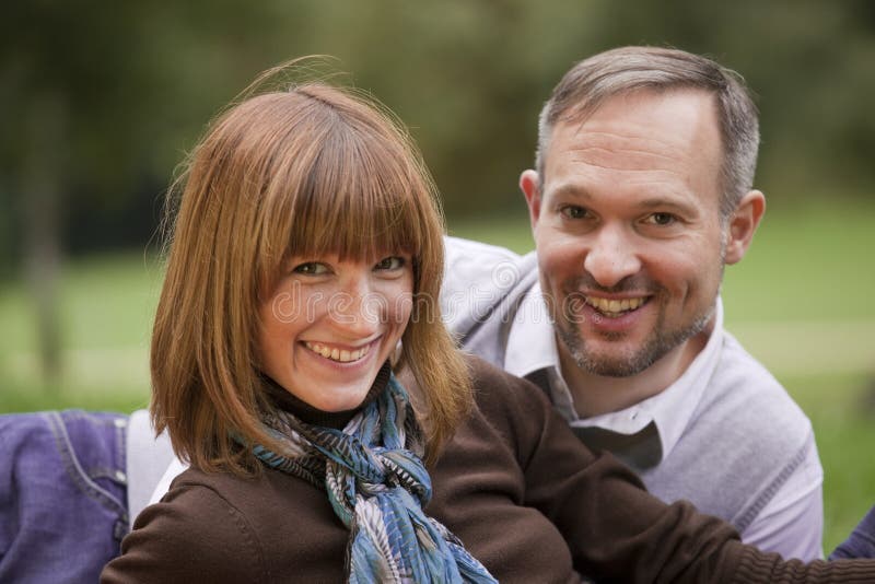Portrait of happy couple stock image. Image of resting - 10899851