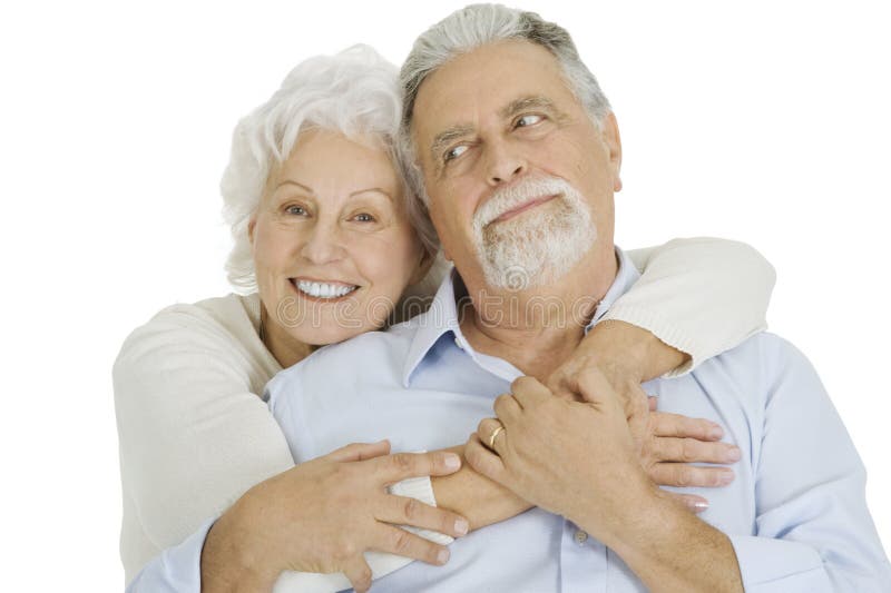 Portrait of Happy Couple of Elderly Stock Image - Image of love ...