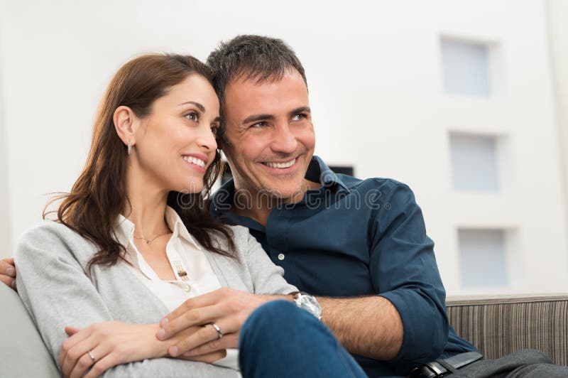 Happy Couple Back To Back stock image. Image of couple - 39865173