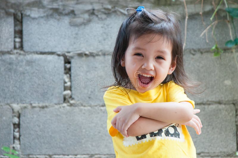 Portrait of Happy Cute Child Stock Photo - Image of background, happy ...