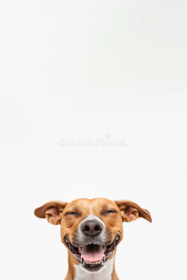 Portrait of a Happy Dog Smiling Stock Illustration - Illustration of ...