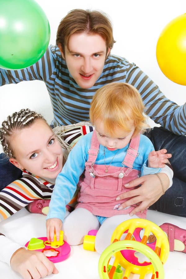 Portrait of happy family stock image. Image of child - 11628085