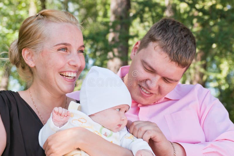 Portrait of a happy family stock photo. Image of portrait - 17339742