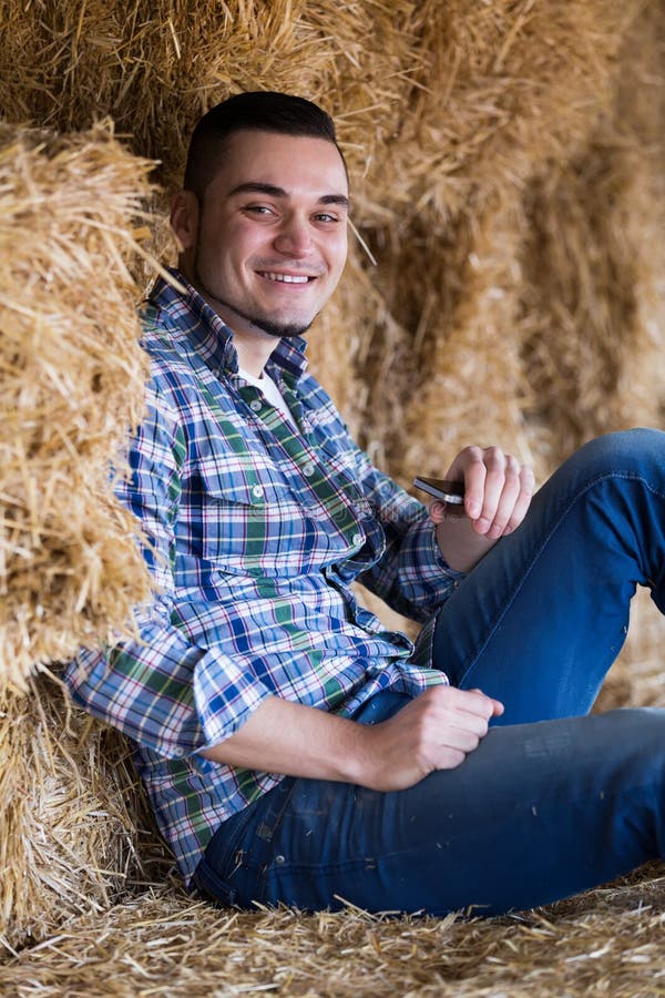 Happy farmer stock image. Image of gardening, plant, house - 19384661