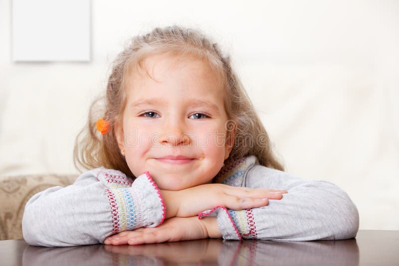 Portrait happy girl stock image. Image of white, portrait - 22905473