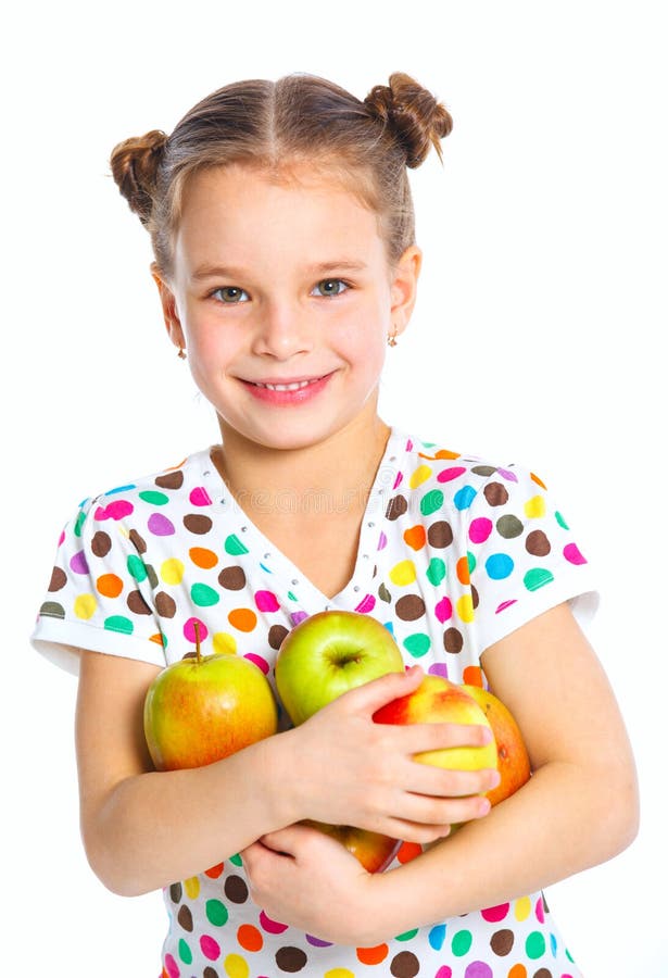 Happy children with fruits stock image. Image of children - 35736533