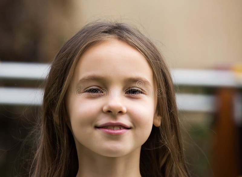 Portrait of happy girl stock photo. Image of portrait - 81747226