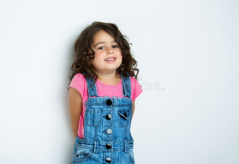 Portrait of happy girl stock image. Image of happiness - 77542401