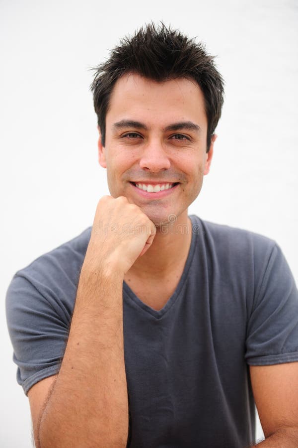Portrait of a Happy Hispanic Man Stock Image - Image of smiling ...