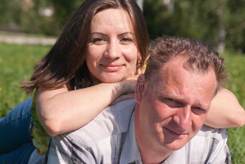 Portrait of Happy Husband and Wife Stock Photo - Image of family ...